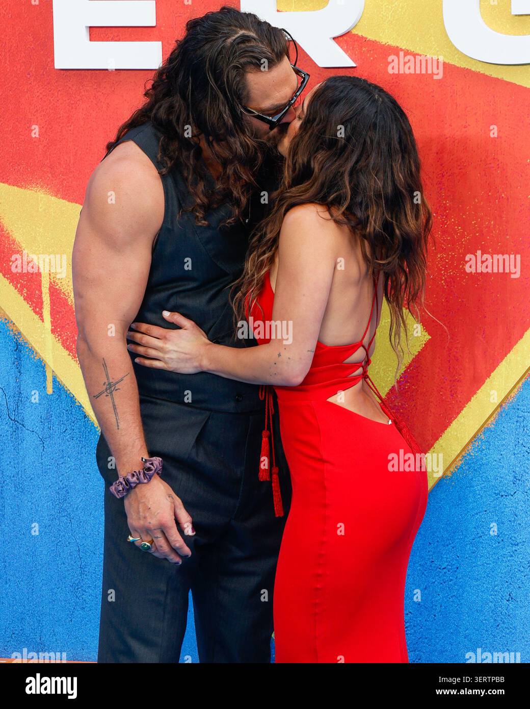 London, UK. 18th June, 2026. Jason Momoa and Adria Arjona attend the ...