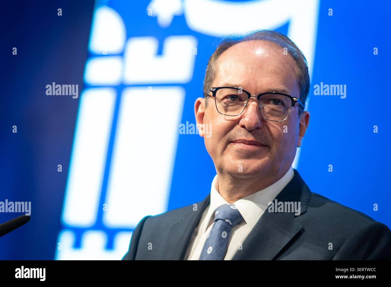 Final press conference at Hamburg CCH - Alexander Dobrindt (CSU ...