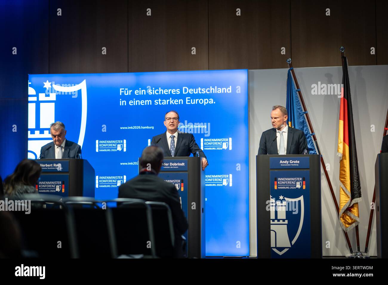 Final press conference at the Hamburg CCH - Herbert Reul (CDU ...