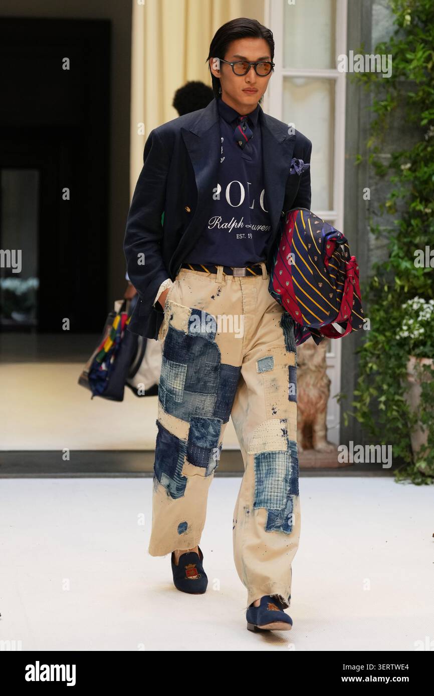 A model wears a creation as part of the Ralph Lauren Spring/Summer 2027 ...