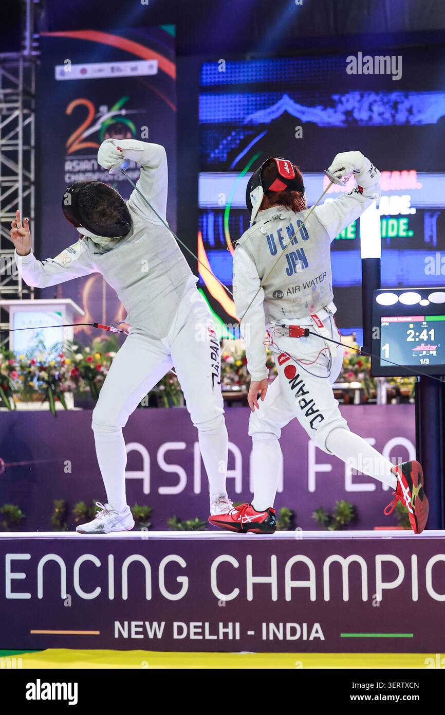 Komaki Kikuchi (Japan) vs. Yuka Ueno (Japan) during Semi-Finals of ...