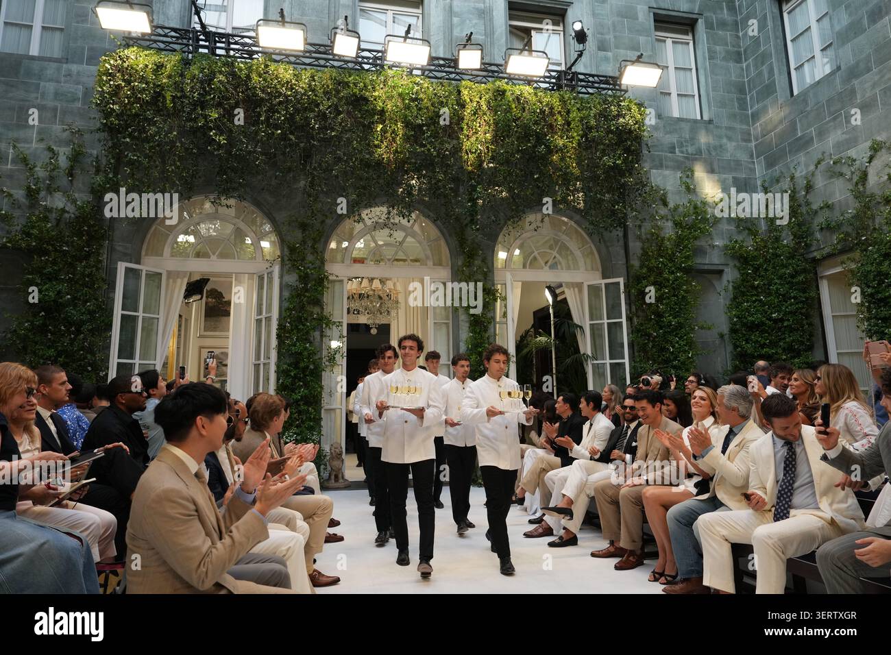 The audience applauds at the end of the Ralph Lauren Spring/Summer 2027 ...