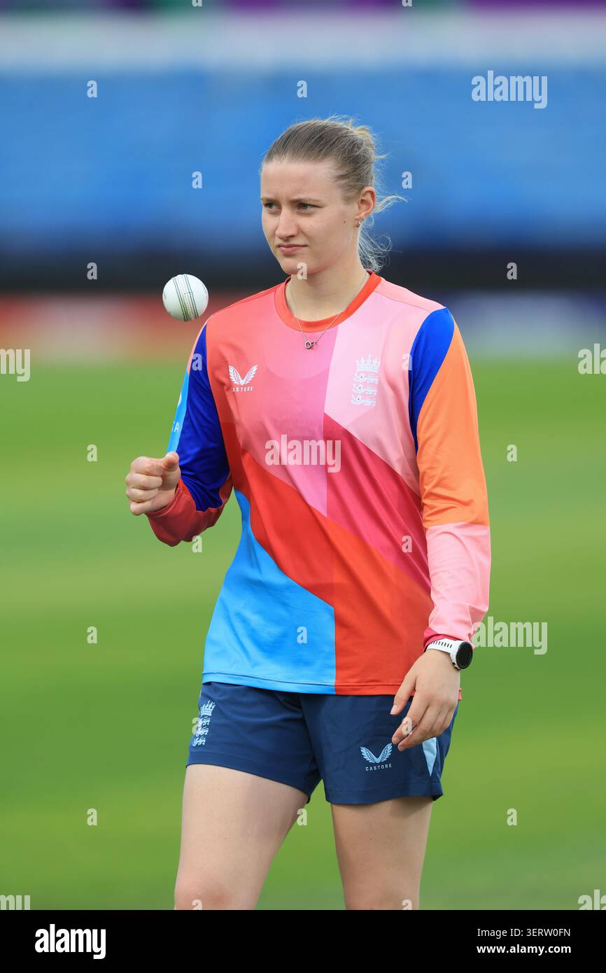 England's Charlie Dean during a nets session at Headingley, Leeds ...