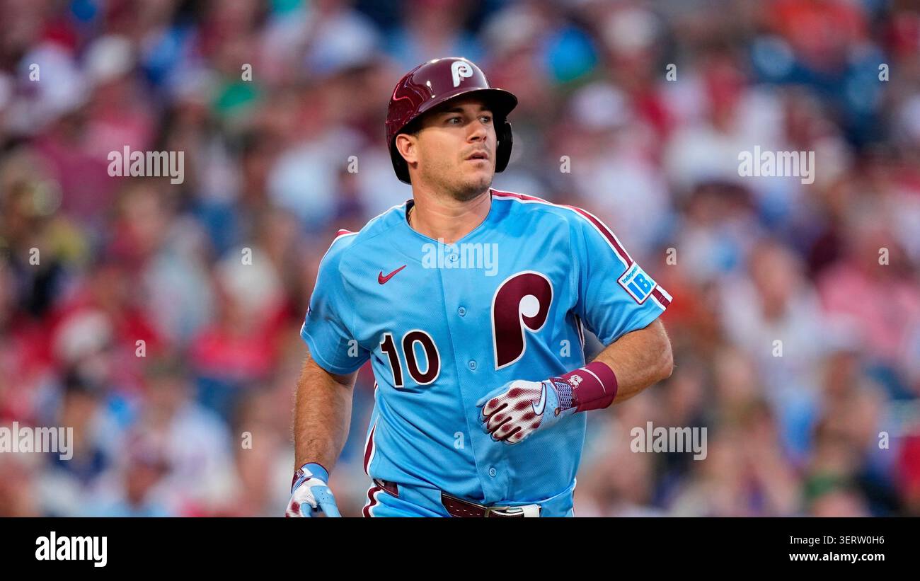Philadelphia Phillies' J.T. Realmuto plays during a baseball game ...