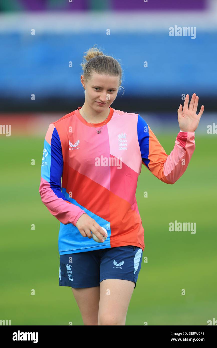 England's Charlie Dean during a nets session at Headingley, Leeds ...