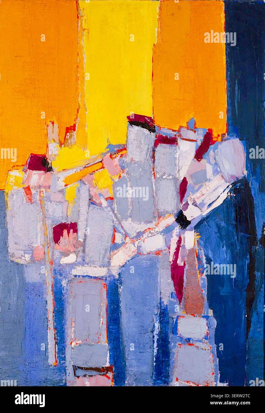 Nicolas de Staël (French: 1914 – 1955) - Musicians - 1953 Stock Photo ...