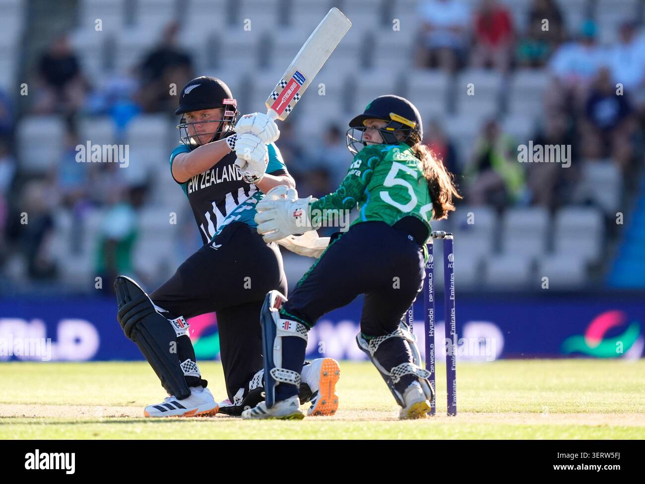 New Zealand's Izzy Sharp bats during the ICC Women's T20 World Cup ...