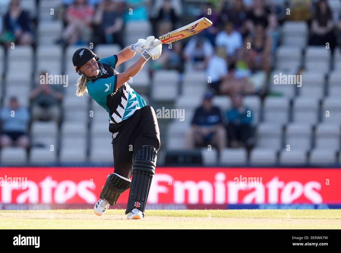 New Zealand's Izzy Sharp bats during the ICC Women's T20 World Cup ...