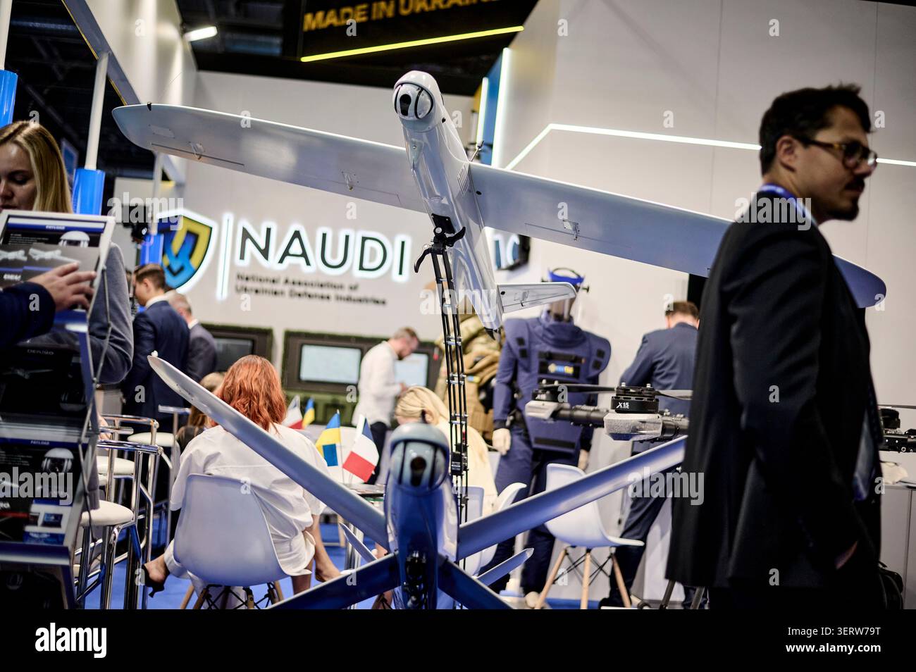Booth of the National Association of Ukrainian Defense Industries ...