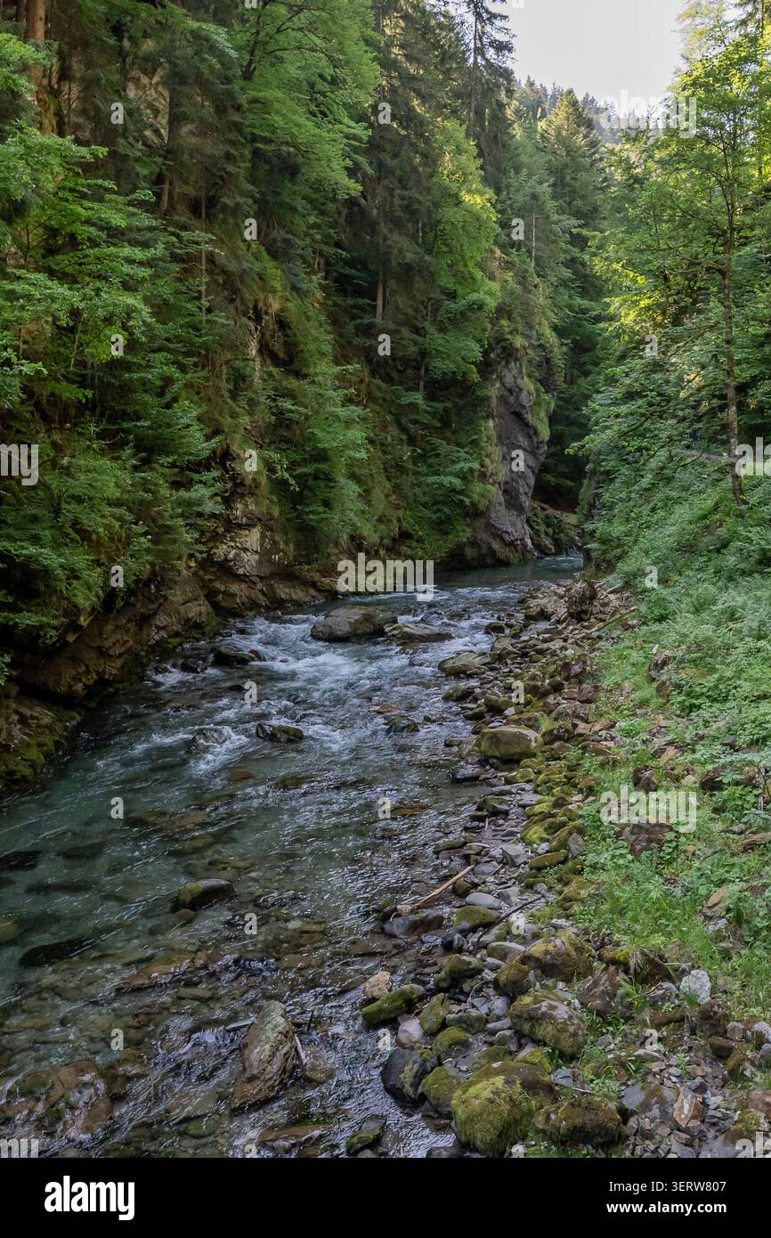 Die Breitach am Eingang zur Klamm Themenbild Natur, Wanderung durch die ...