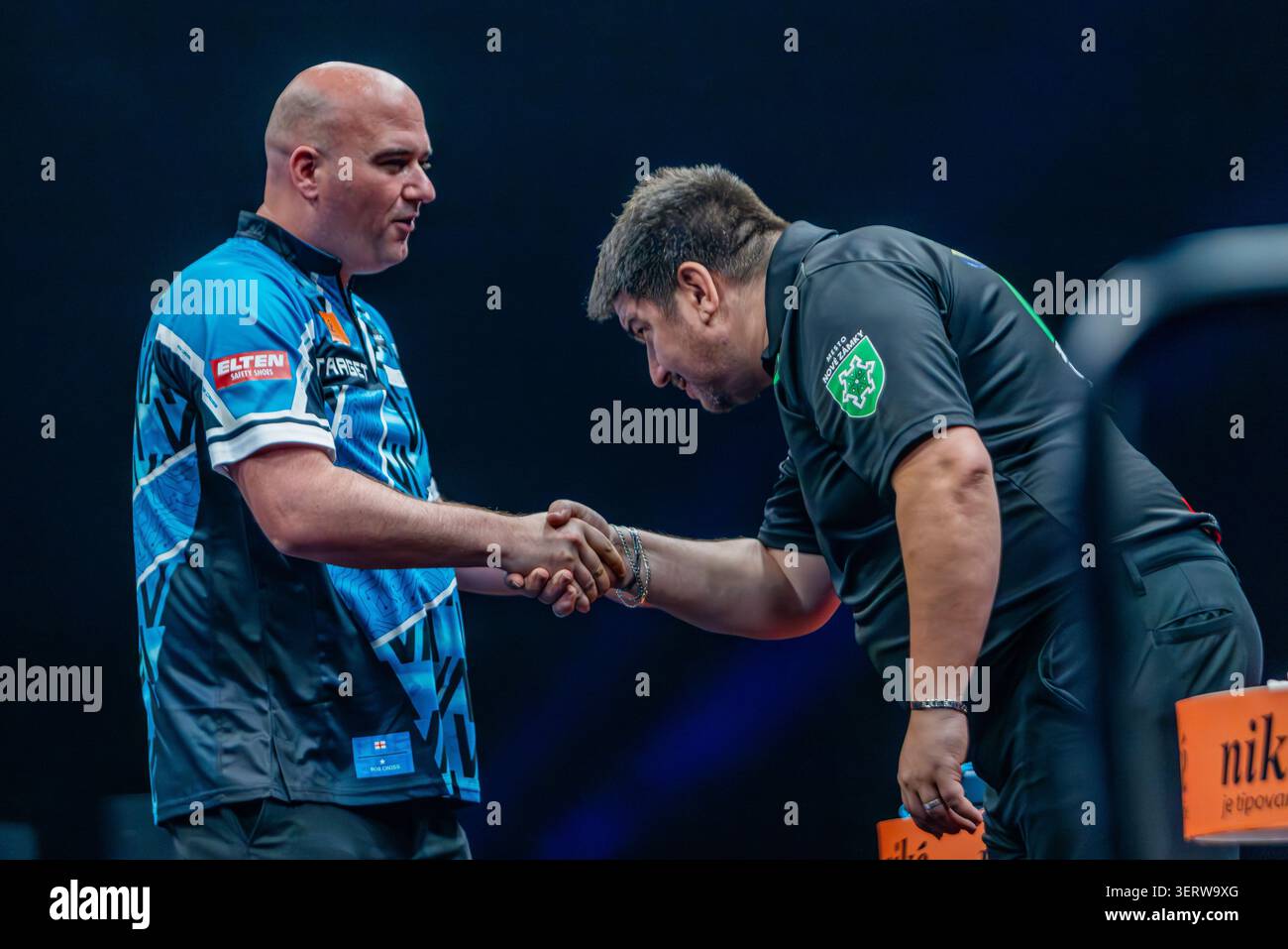 Bratislava, Slovakia, 19. June 2026. Pictured from left to right dart ...