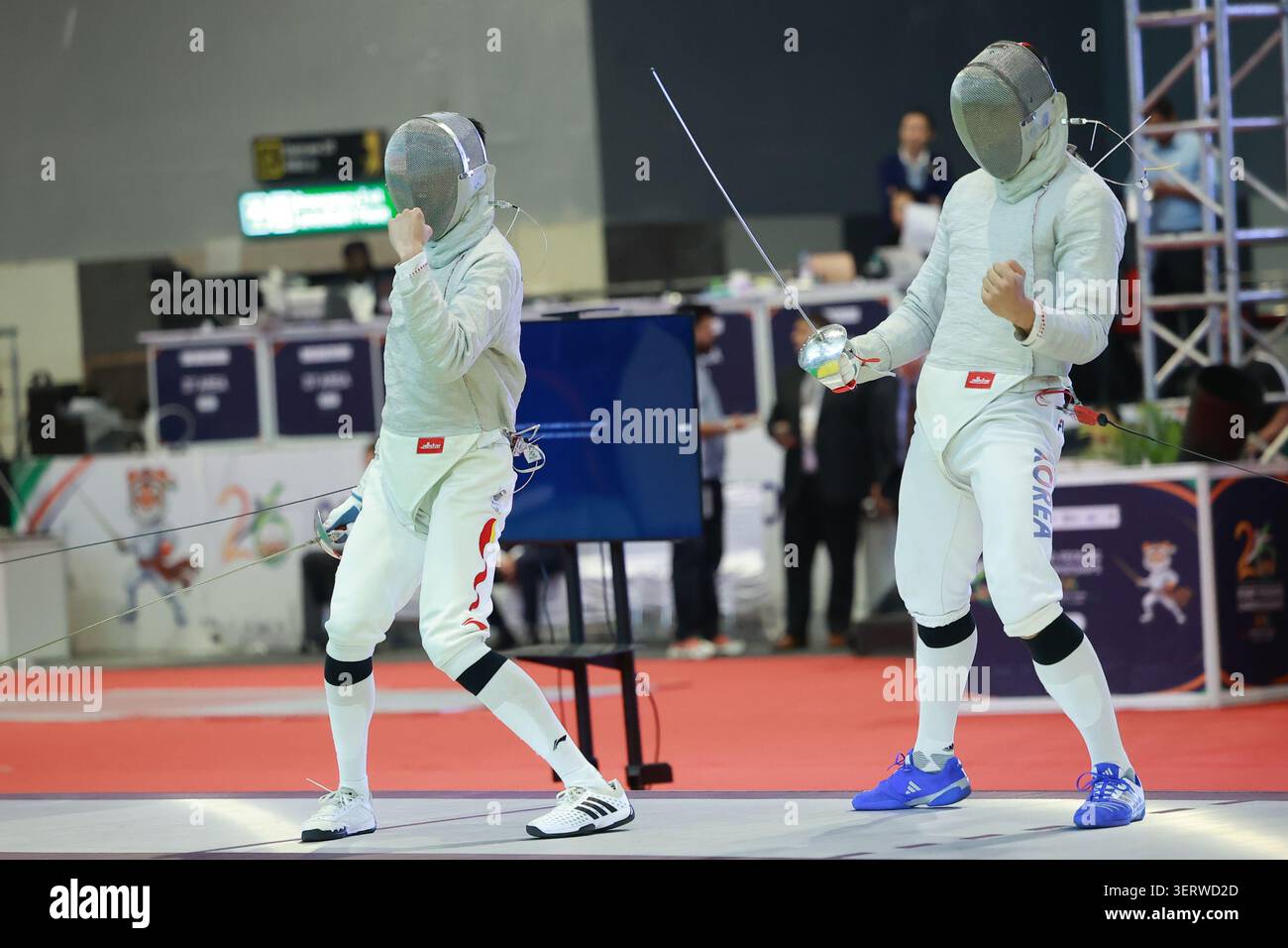 Luo Shaotong of China vs. Oh Sanguk of South Korea (Winner) during ...