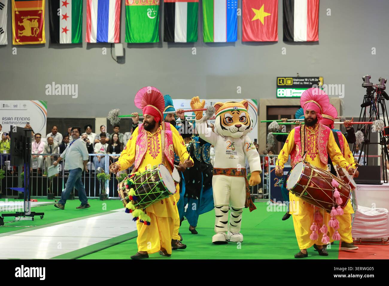 Official mascot, Lakshya during Opening Ceremony of Asian Senior ...