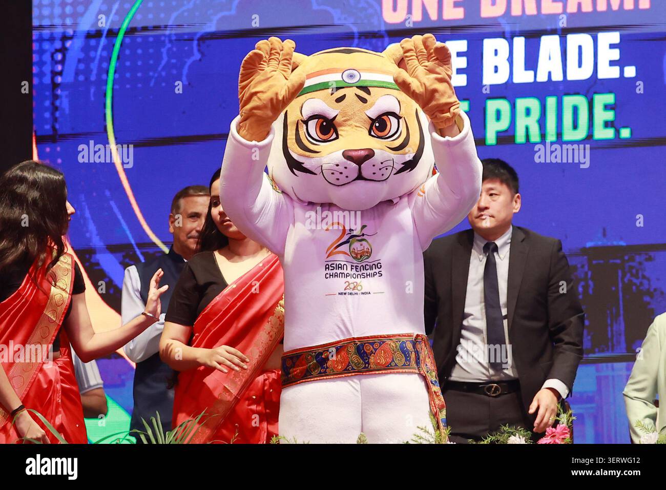 Official mascot, Lakshya during Opening Ceremony of Asian Senior ...
