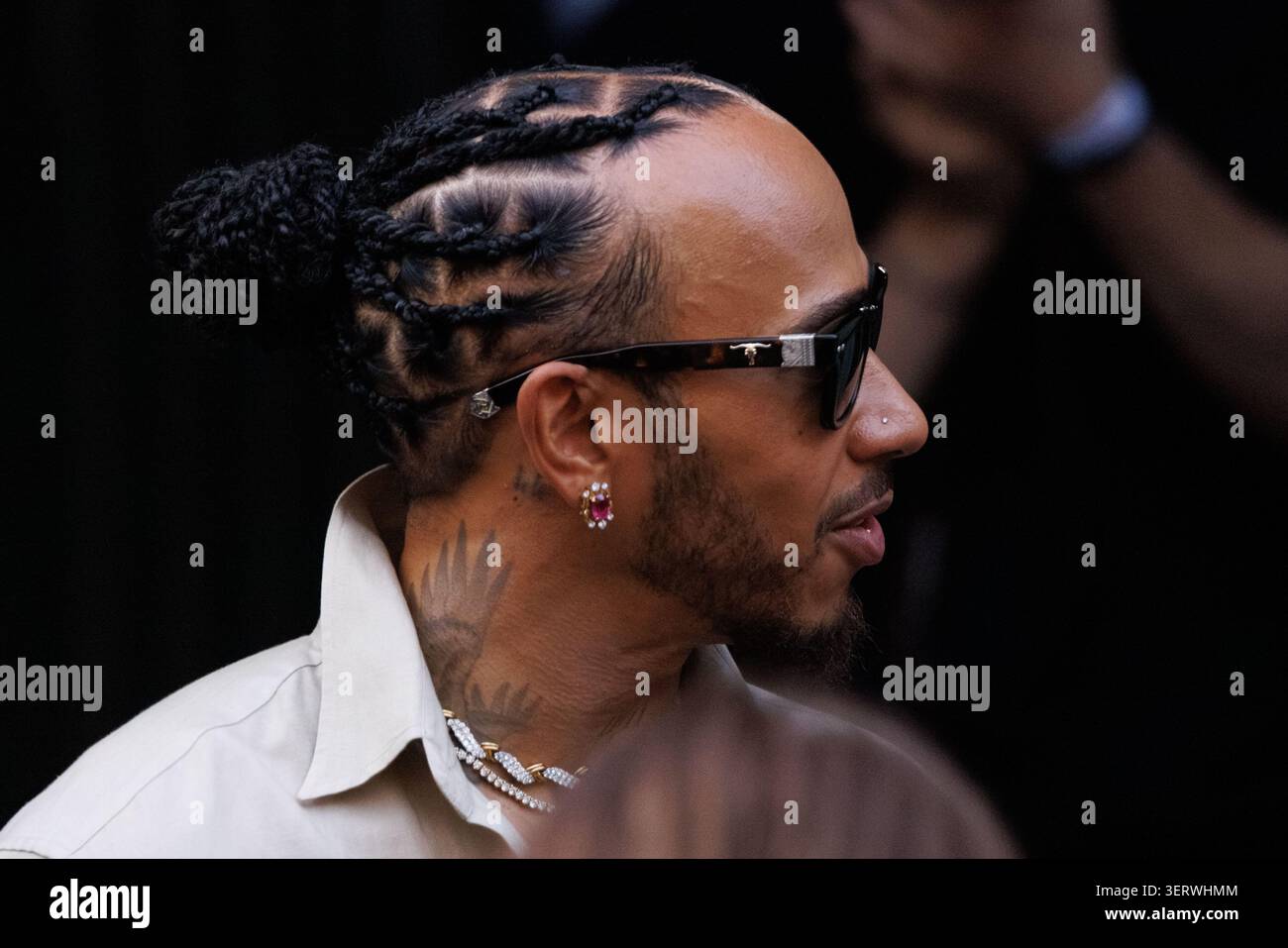 MILAN, ITALY - JUNE 19, 2026: British Formula One driver Lewis Hamilton ...