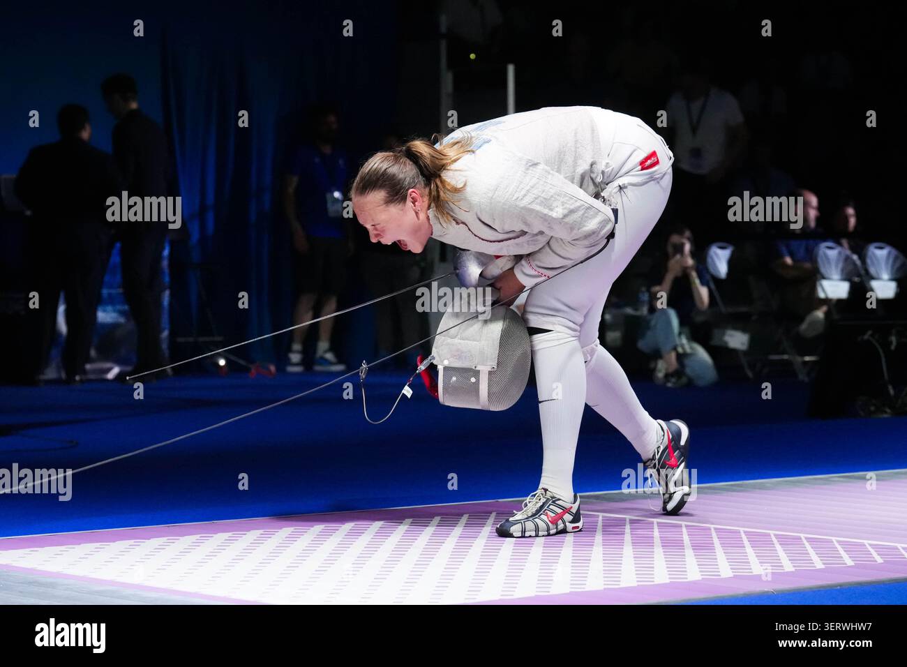 Alina MIKHAILOVA of AIN during 2026 European Fencing Championships ...