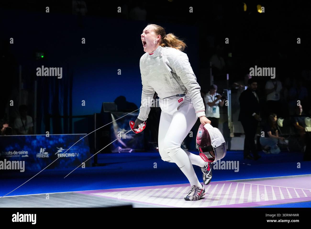 Alina MIKHAILOVA of AIN during 2026 European Fencing Championships ...
