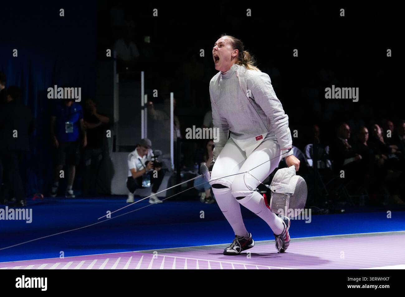 Alina MIKHAILOVA of AIN during 2026 European Fencing Championships ...