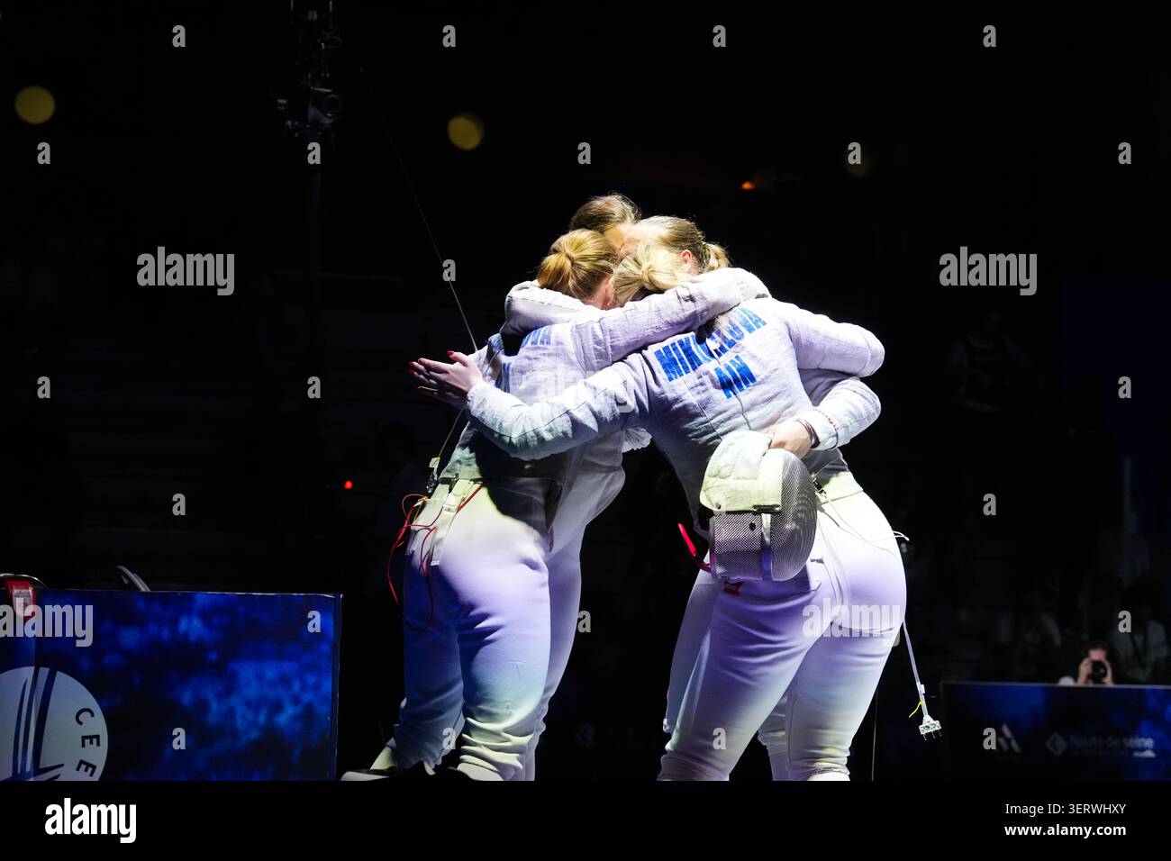 Team of AIN celebrates during 2026 European Fencing Championships - Day ...
