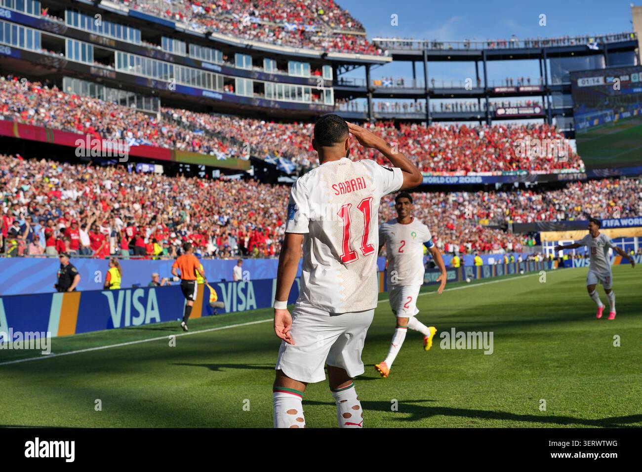 IPA85866088 - Ismael Saibari of Morocco celebrates after scoring a goal ...