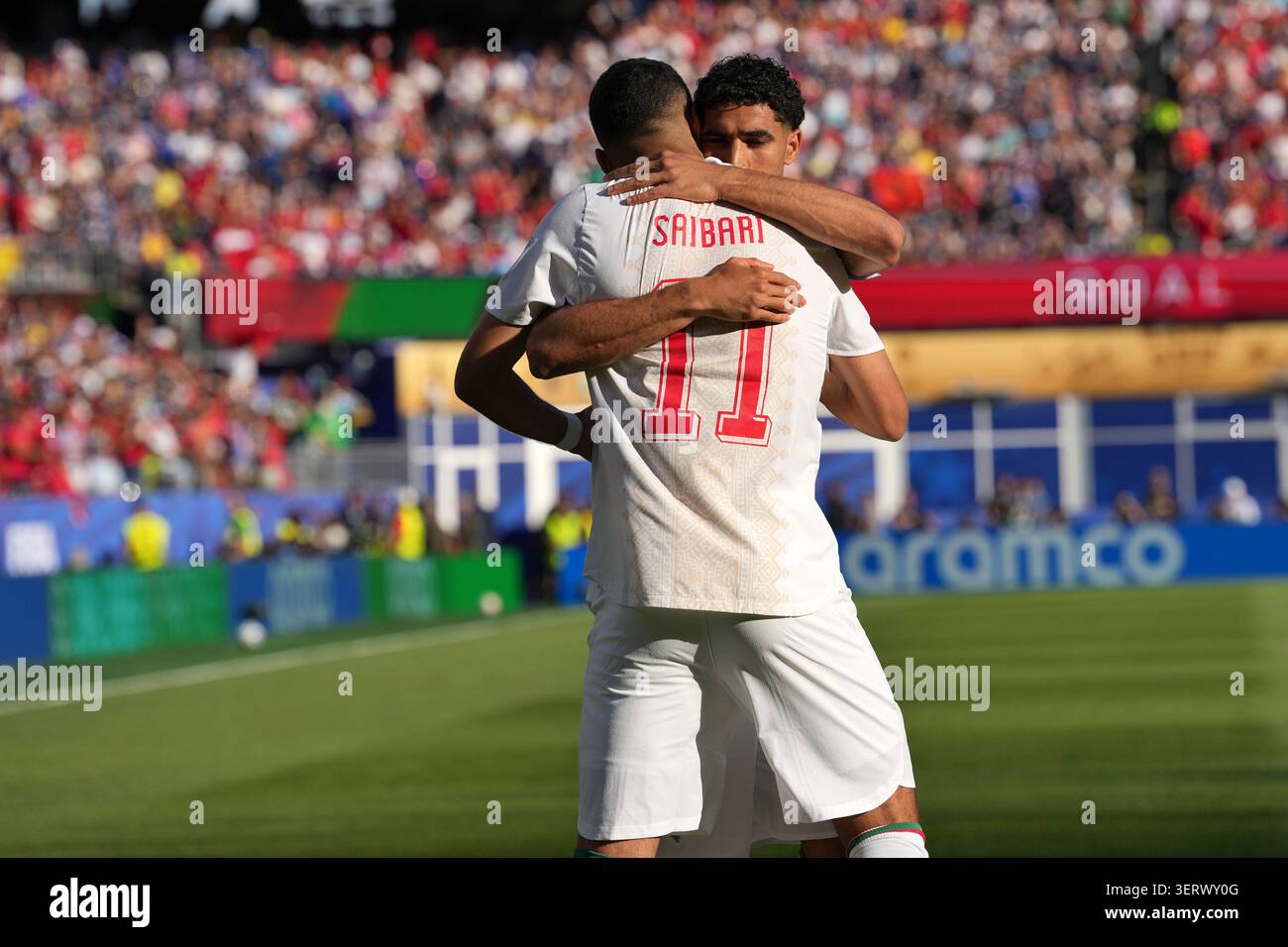 IPA85866091 - Ismael Saibari of Morocco celebrates after scoring a goal ...