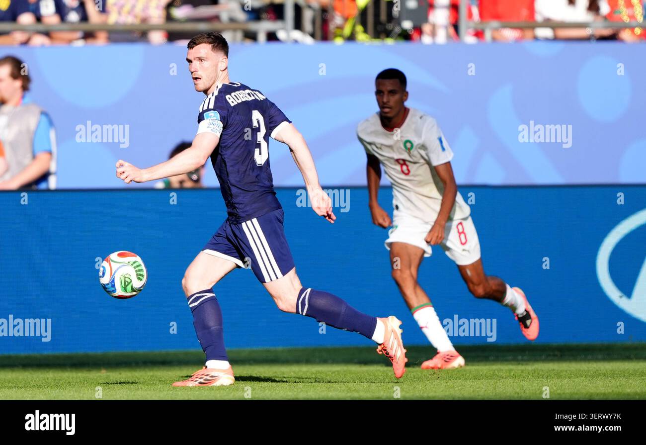 Scotland's Andy Robertson during the FIFA World Cup Group C match at ...