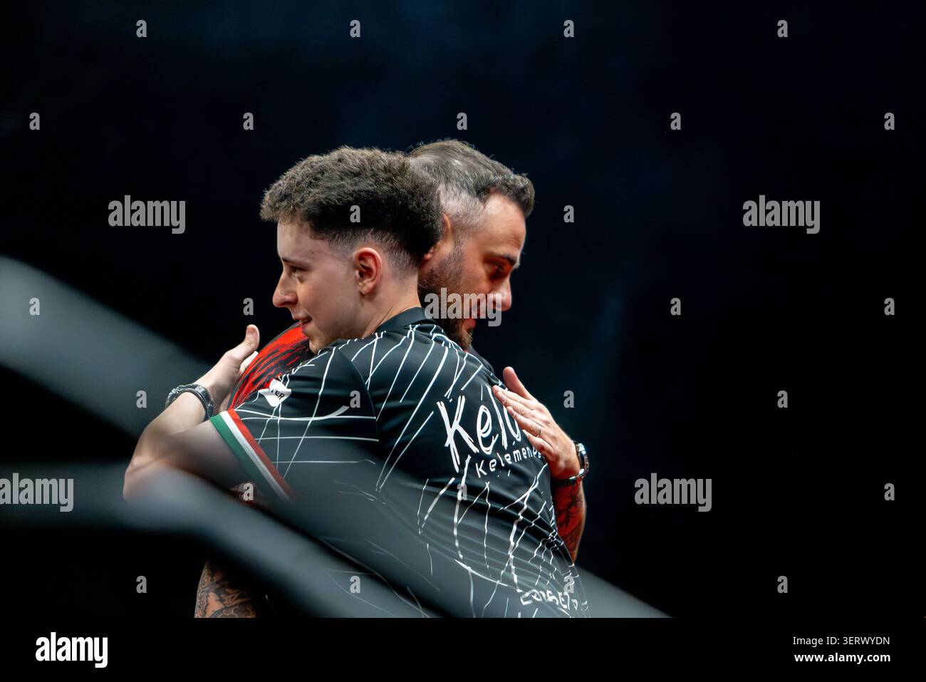 Bratislava, Slovakia, 19. June 2026. Pictured dart player from Hungary ...