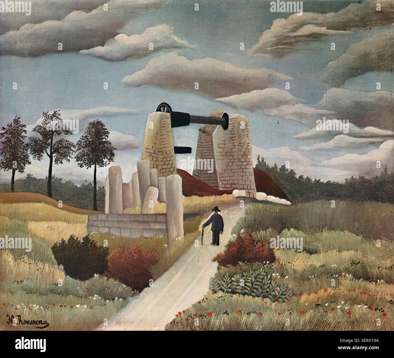 The Quarry (1923) - Henri Rousseau Stock Photo - Alamy