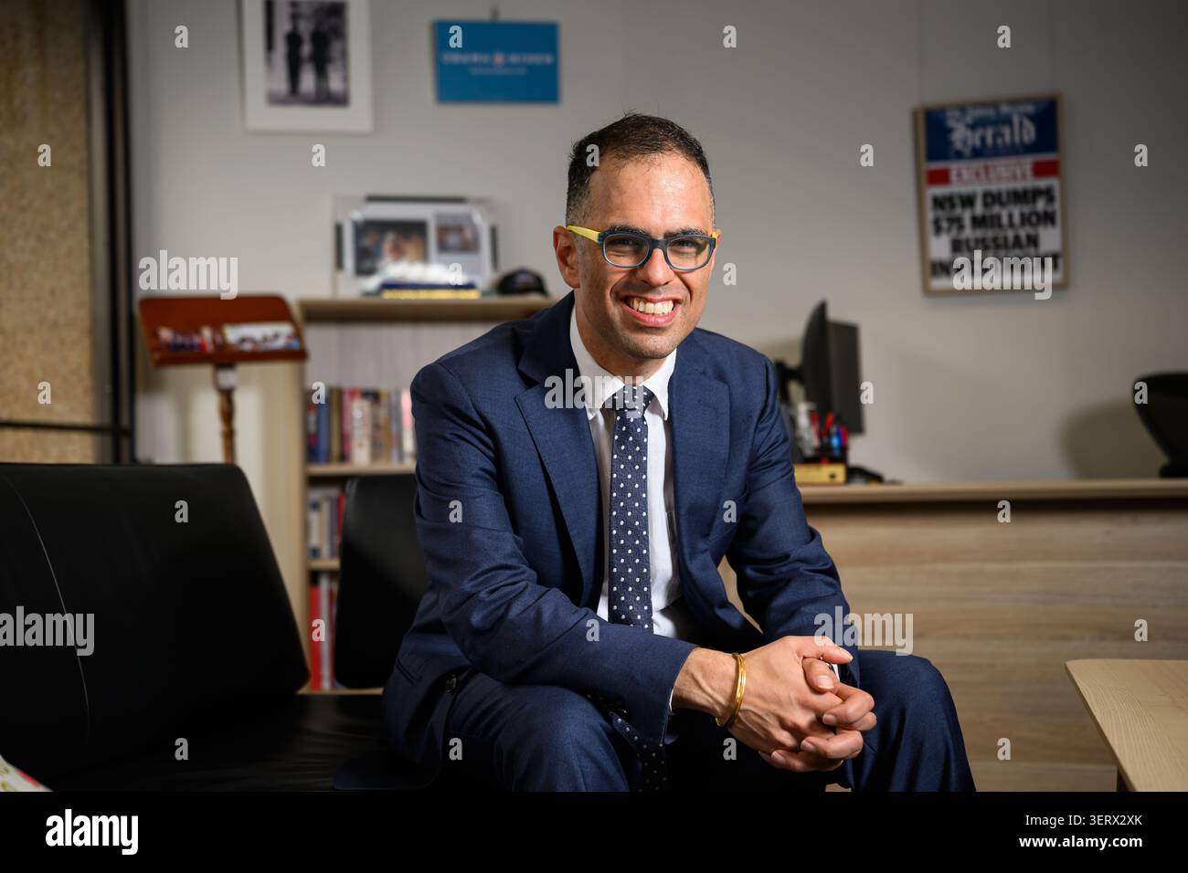 NSW Treasurer Daniel Mookhey poses for a photograph ahead of the 2026 ...