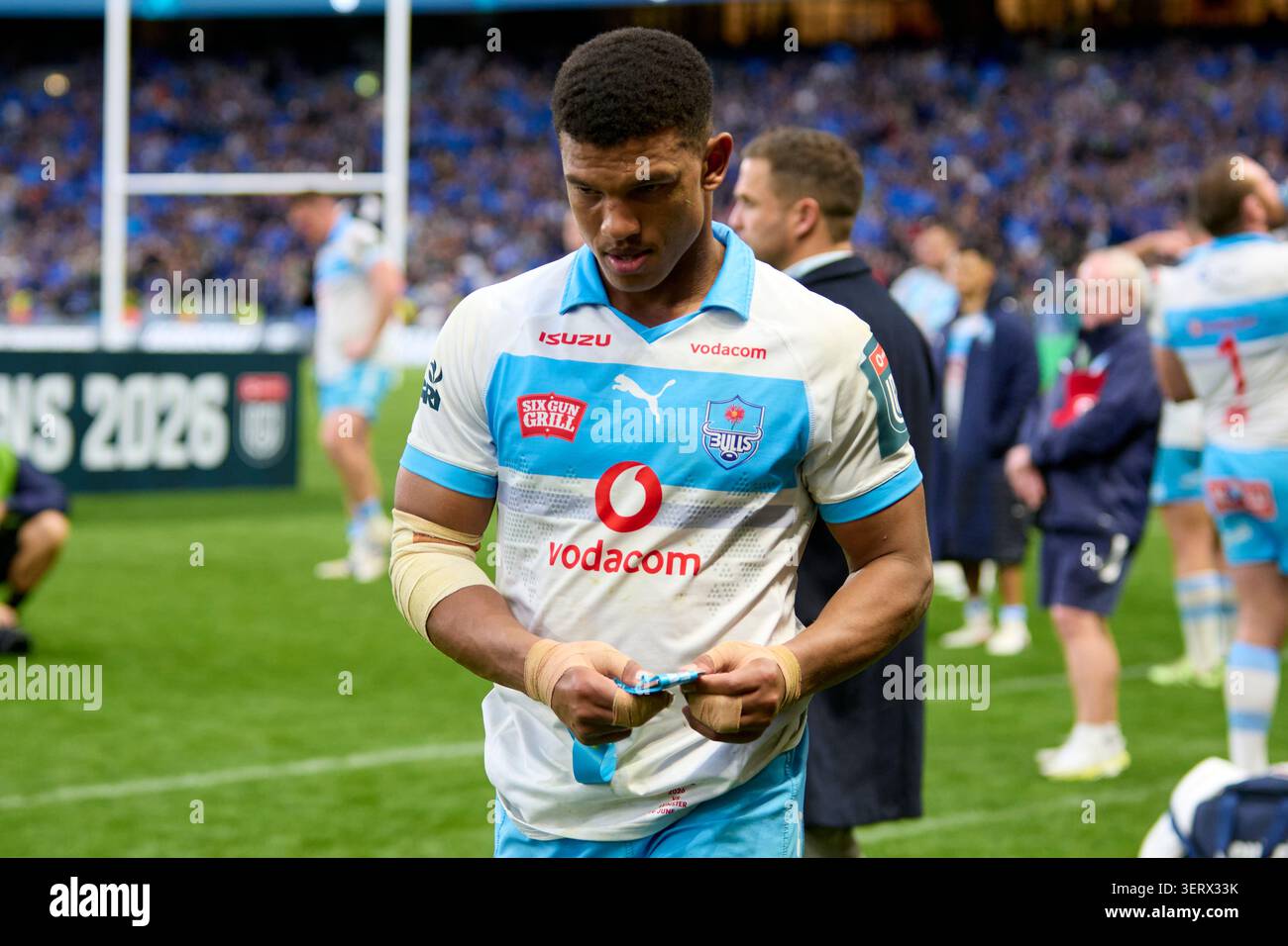 Embrose Papier of Bulls disappointed during the BKT United Rugby ...