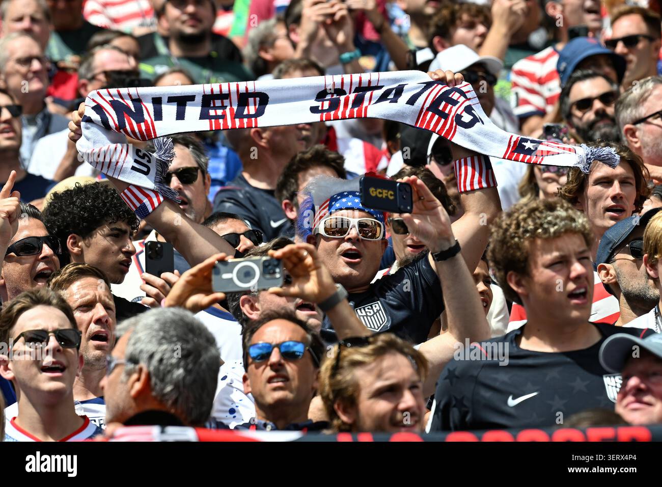 June 19, 2026: Team USA fans during the FIFA World Cup soccer match ...