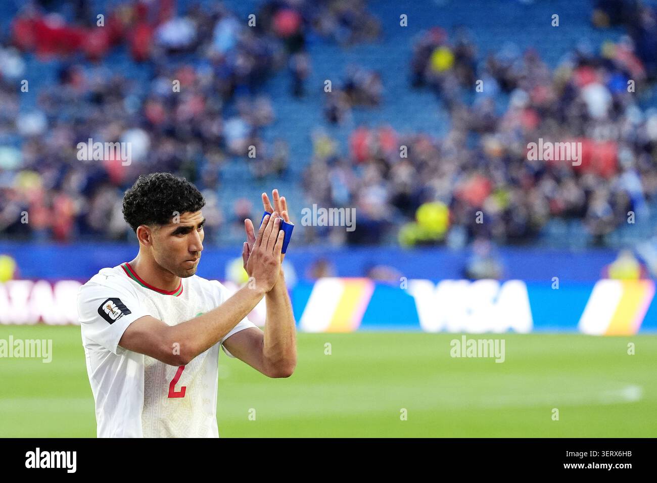 Morocco's Achraf Hakimi after the FIFA World Cup Group C match at the ...