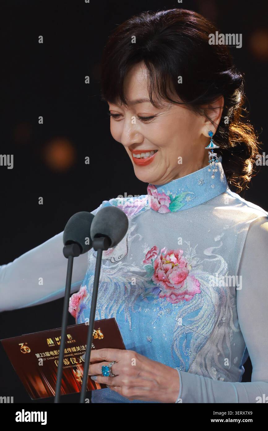 Chinese actress Zhao Yazhi attends the closing ceremony of the 23rd ...