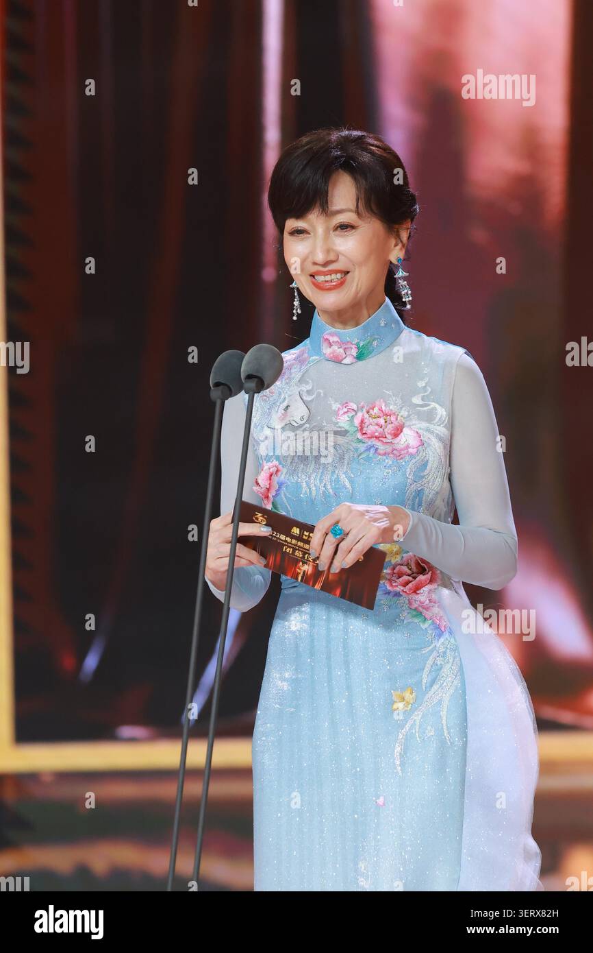 Chinese actress Zhao Yazhi attends the closing ceremony of the 23rd ...