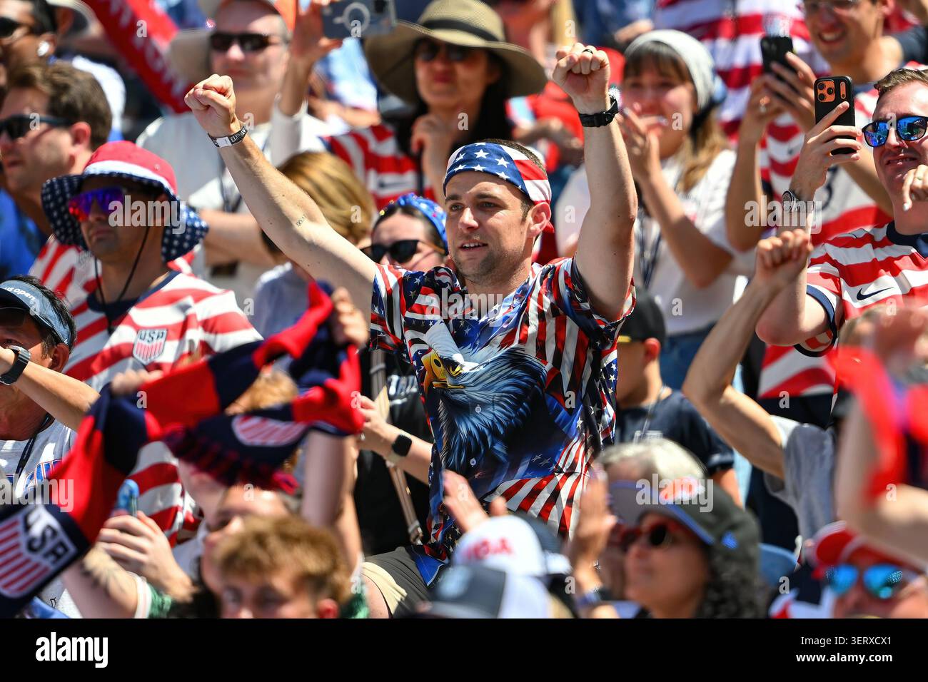June 19, 2026: An enthusiastic Team USA fan during the FIFA World Cup ...