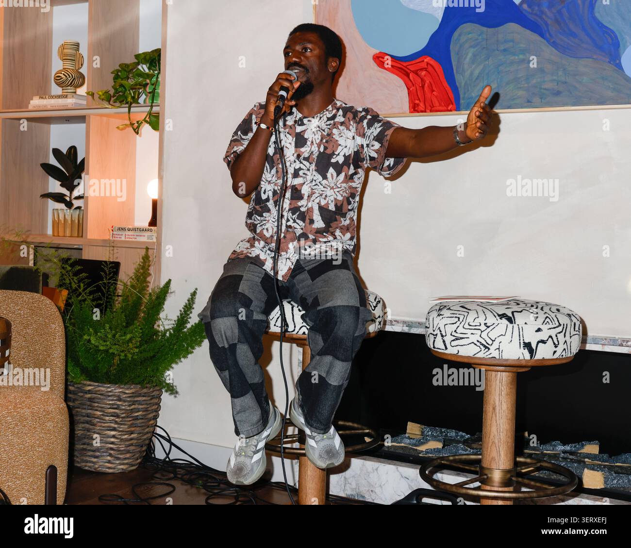 Repeat Beat Poet attends the House Stories hosted by LaMont at the ...