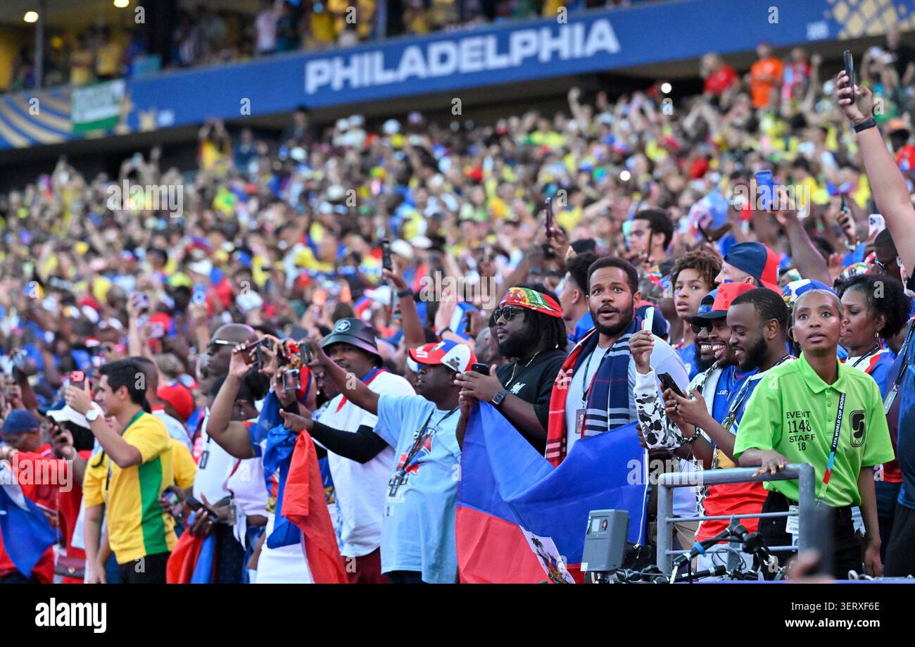 Fans supporters Haiti Philadelphia, June 19, 2026, Soccer, FIFA World ...
