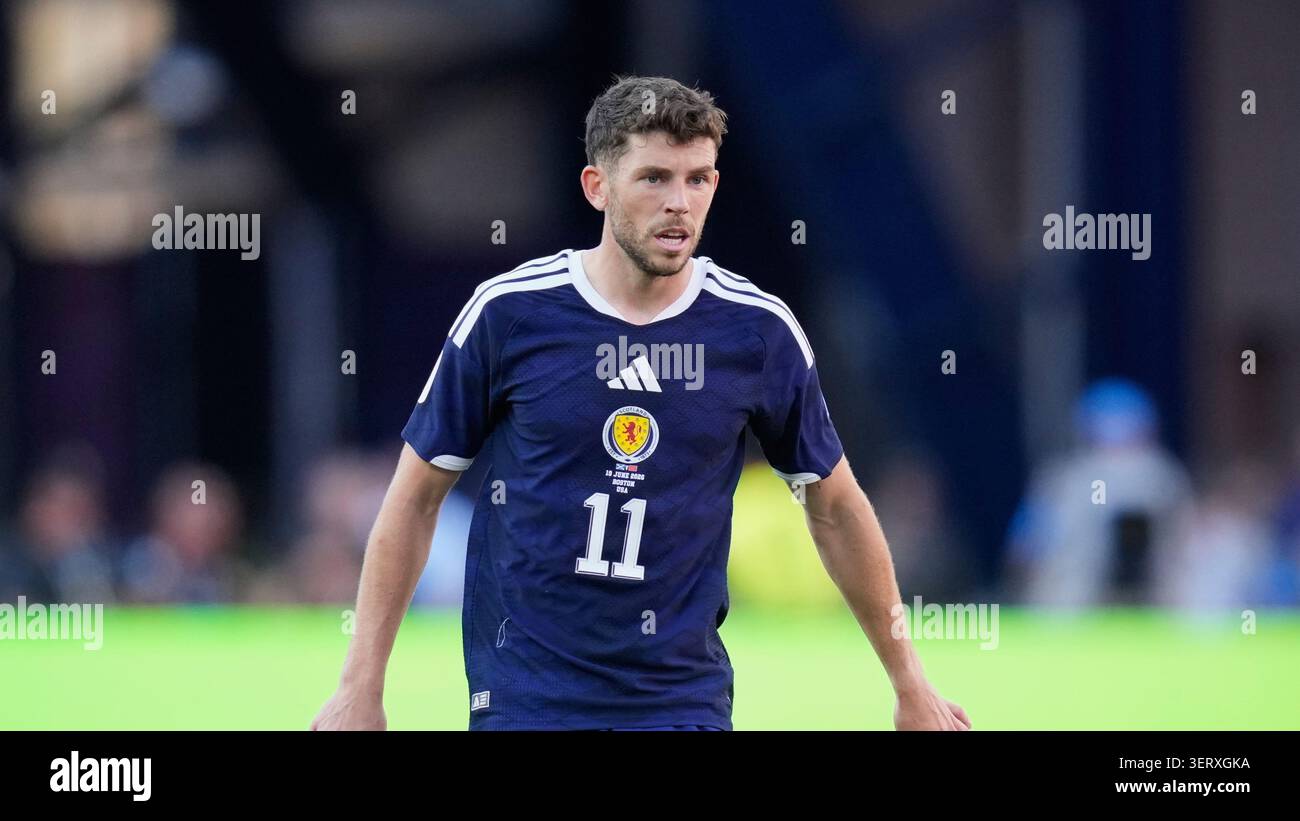 Scotland's Ryan Christie (11) in action during the World Cup Group C ...