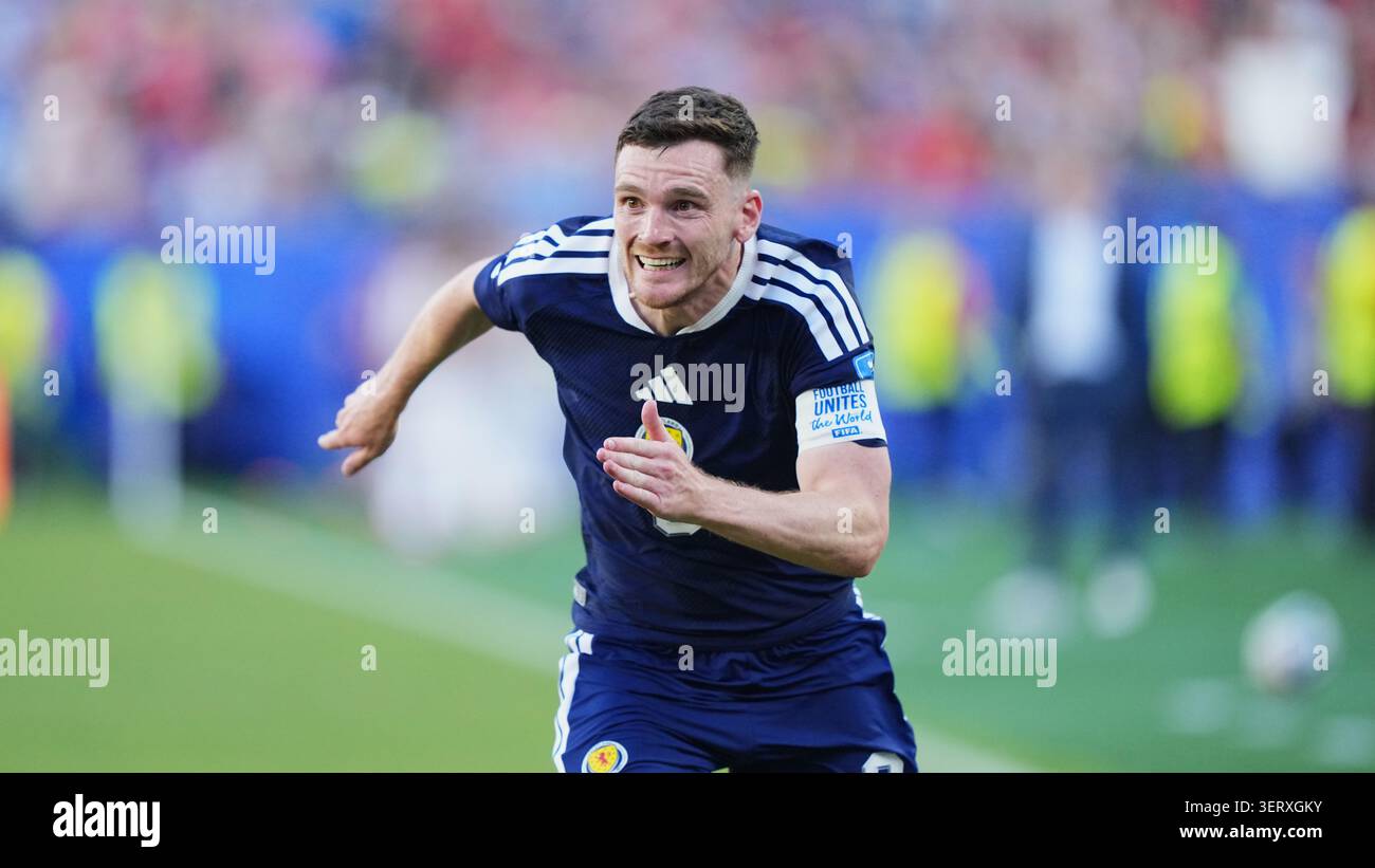 Scotland's Andy Robertson (3) in action during the World Cup Group C ...