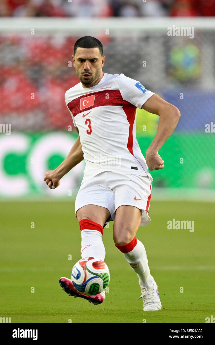 Turkey's Merih Demiral (3) during the World Cup Group D soccer match ...