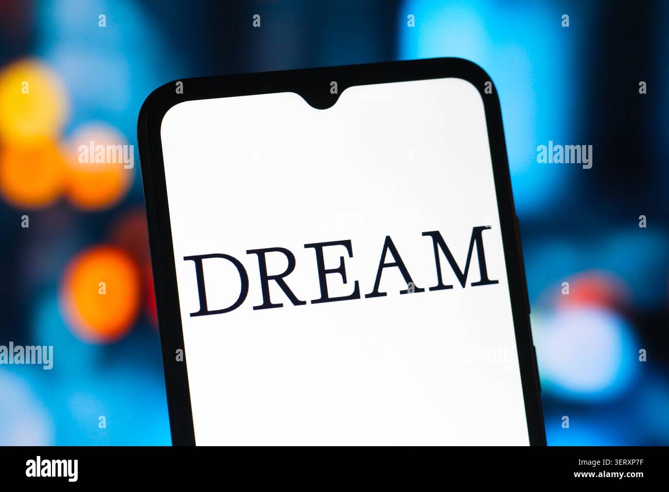 In this photo illustration, the Dream Security logo is seen displayed ...