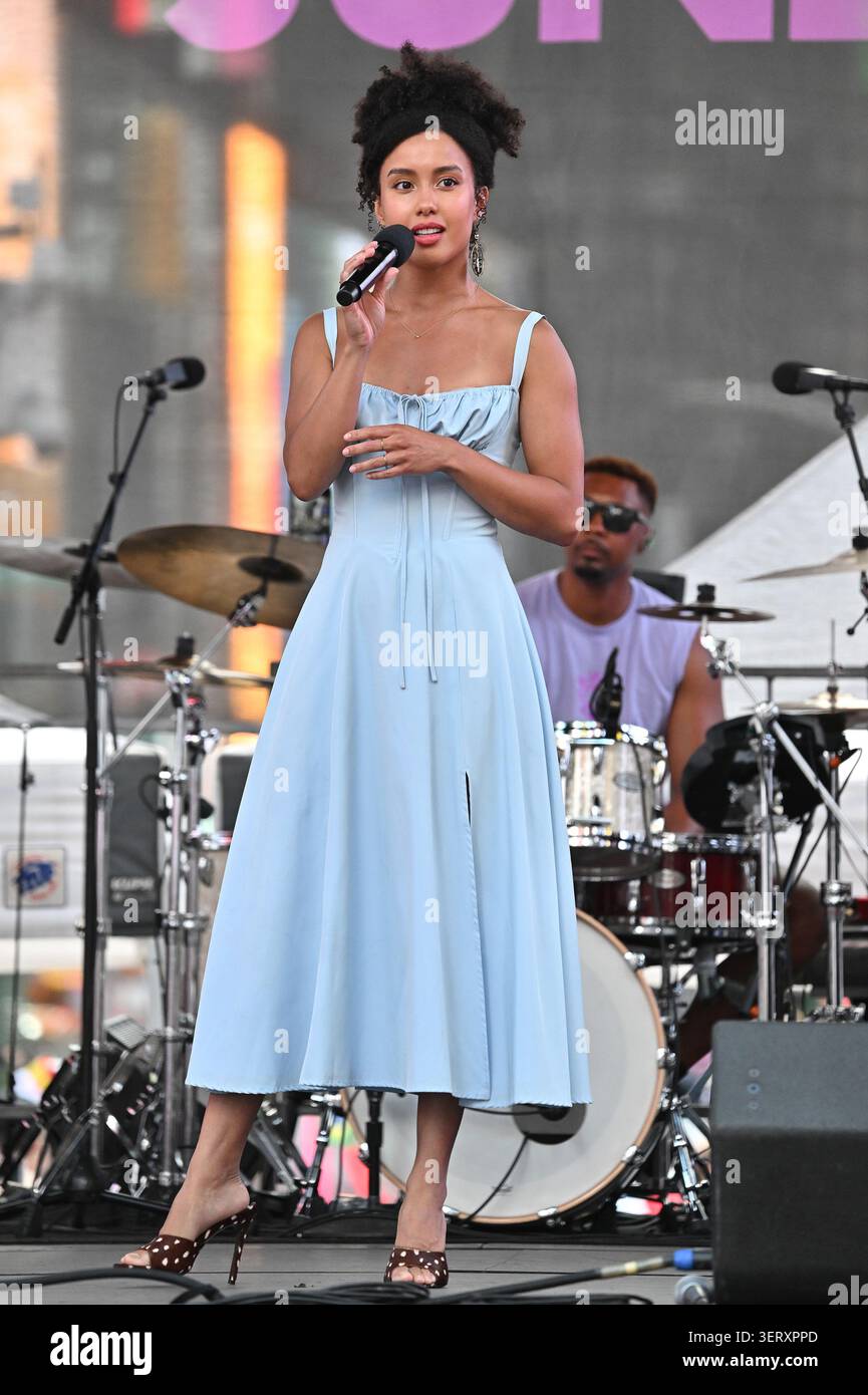 Kanisha Marie Feliciano performs during 'Broadway Celebrates Juneteenth ...