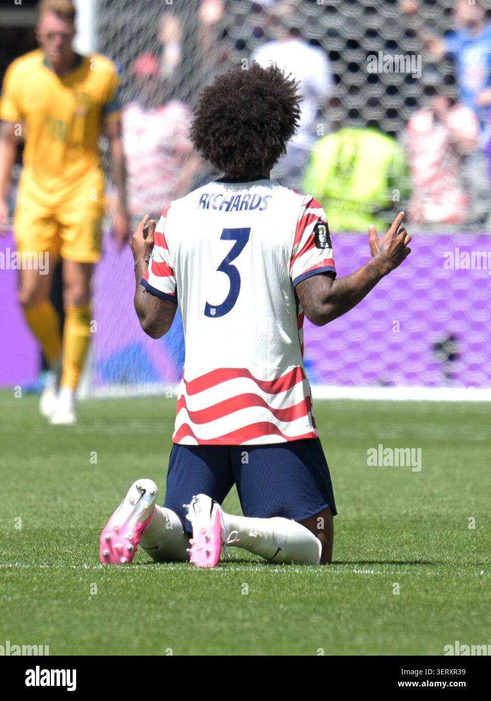 Chris Richards of United States men football team seen in action during ...