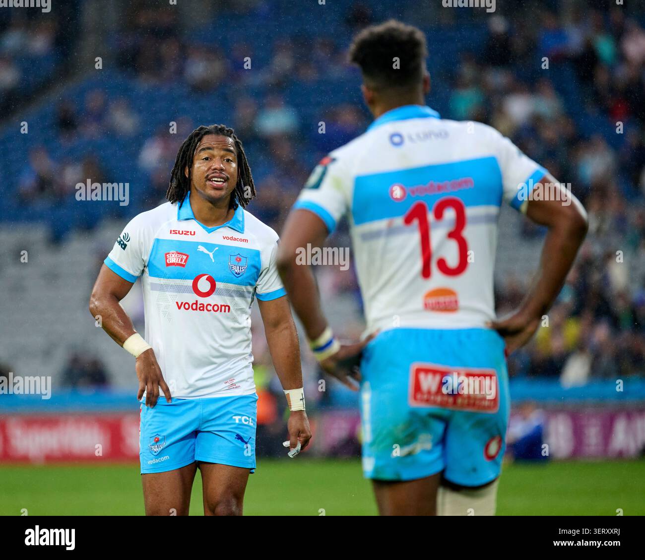 Stedman Gans of Bulls and Canan Moodie of Bulls during the BKT United ...