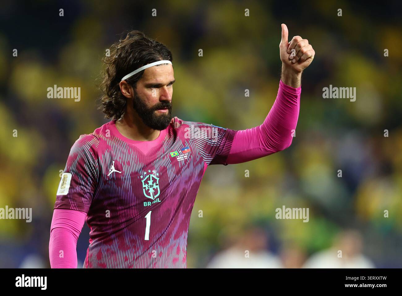 Philadelphia, USA. 19th June, 2026. Alisson Becker of Brazil during the ...