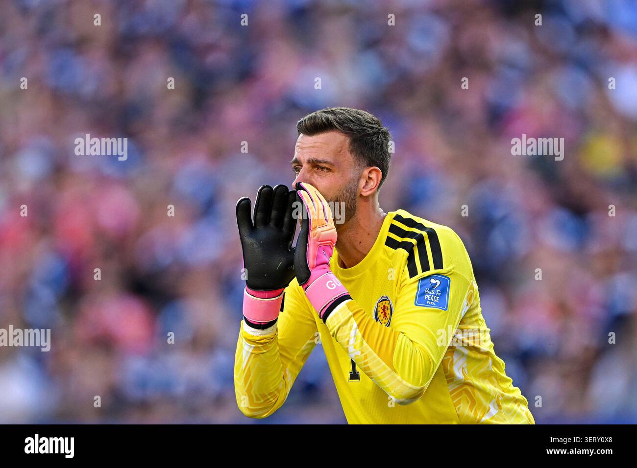 Scotland's Angus GUNN during the FIFA World Cup 2026, Group C match ...