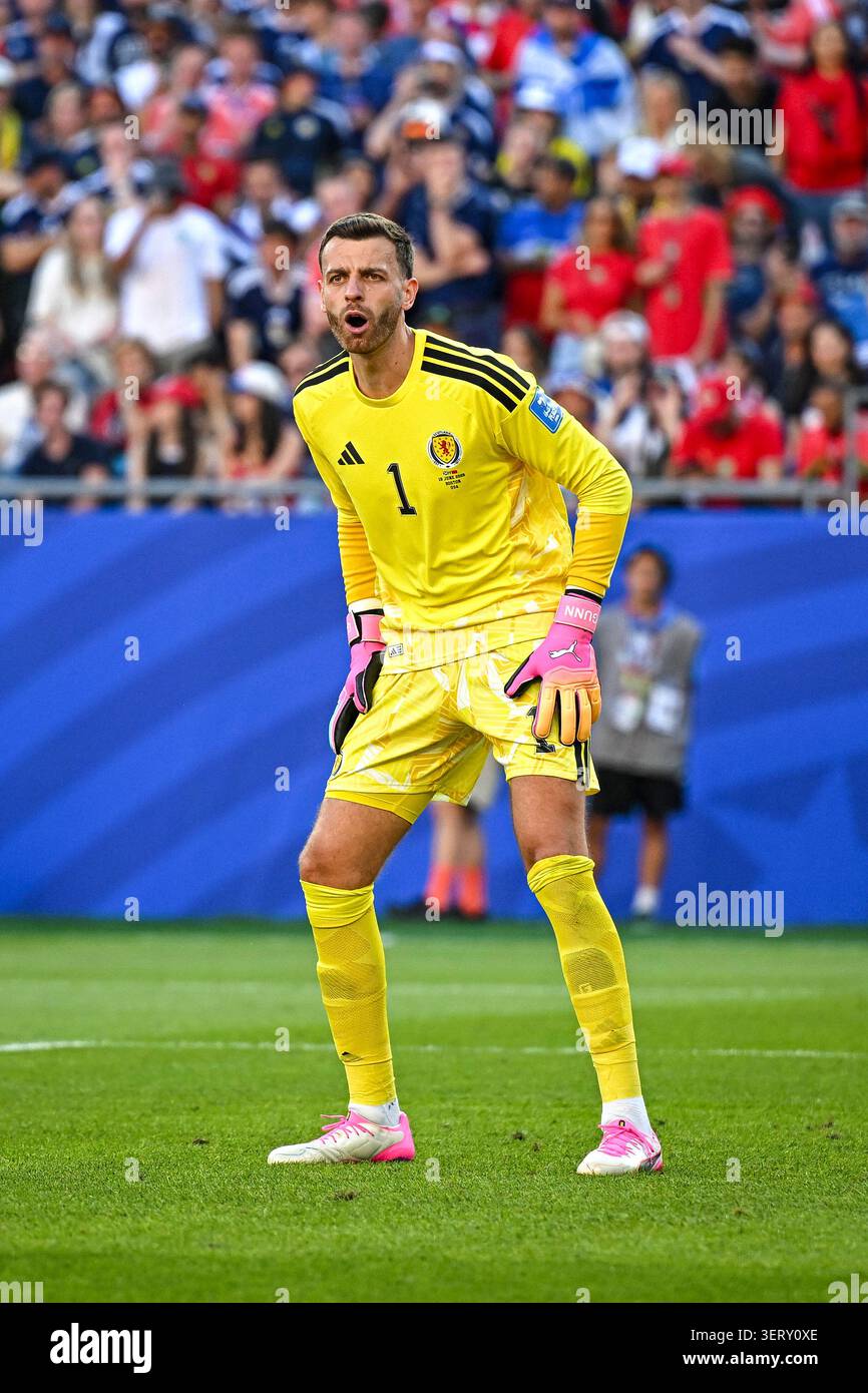Scotland's Angus GUNN during the FIFA World Cup 2026, Group C match ...