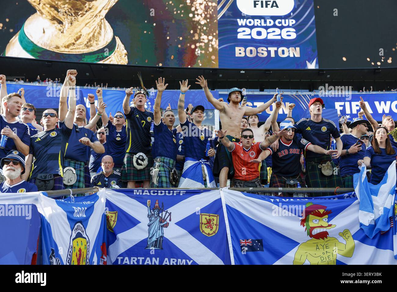 FOXBOROUGH - Scottish football supporters during the FIFA 2026 World ...