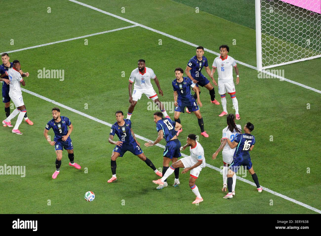 Brazil’s defense during the Soccer World Cup USA 2026 Group C first ...