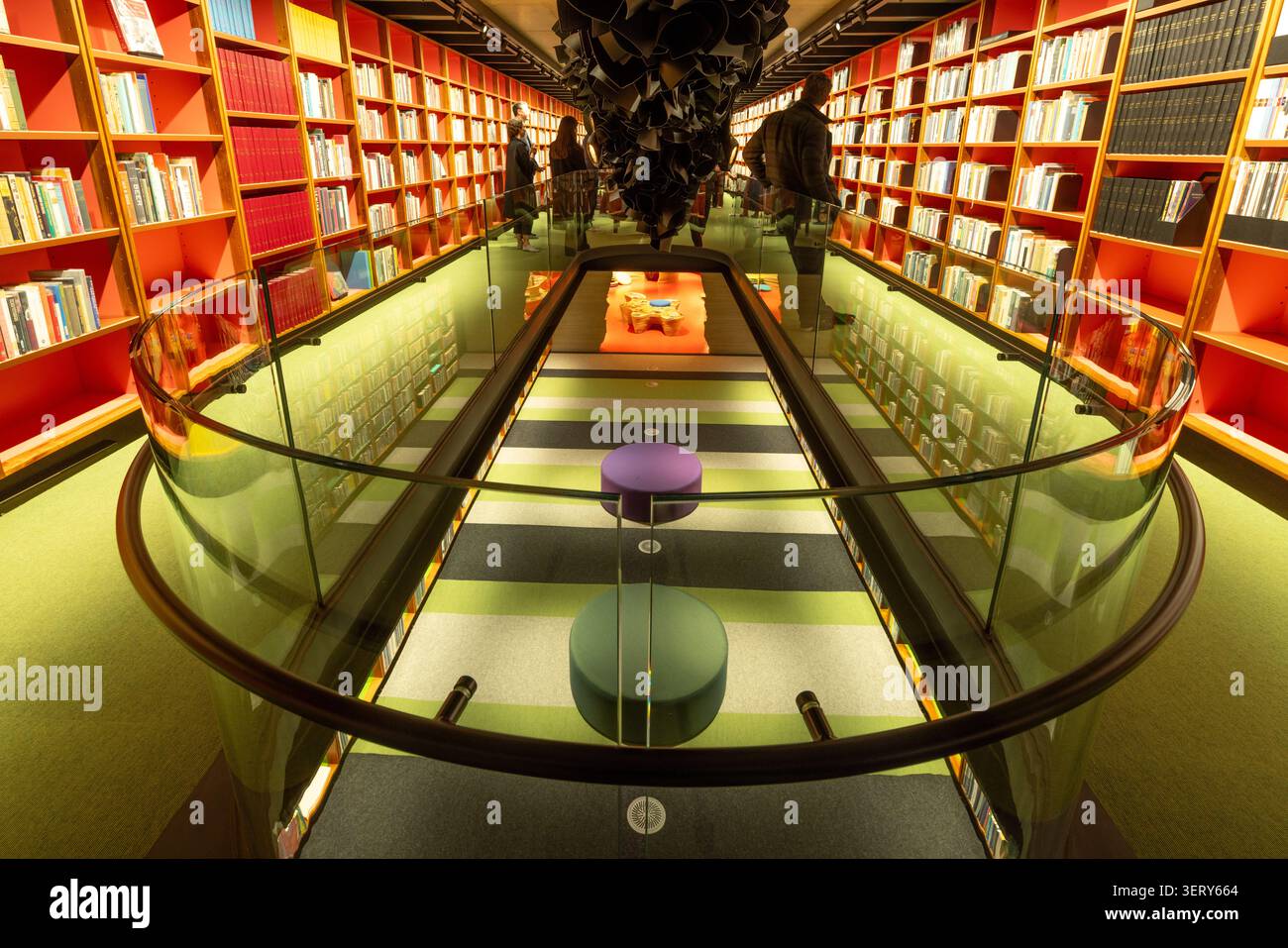Interior view of Phrontisterion, a library housing David WalshÕs ...